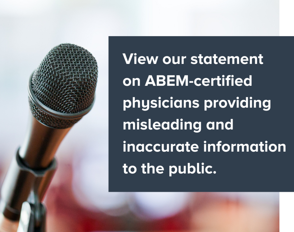 ABEM | Professionalism & Professional Standing