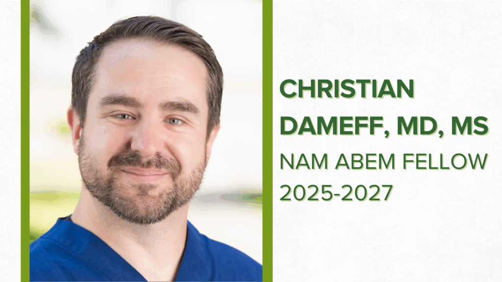Christian Dameff, MD, MS, Named 2025-2027 National Academy of Medicine ...